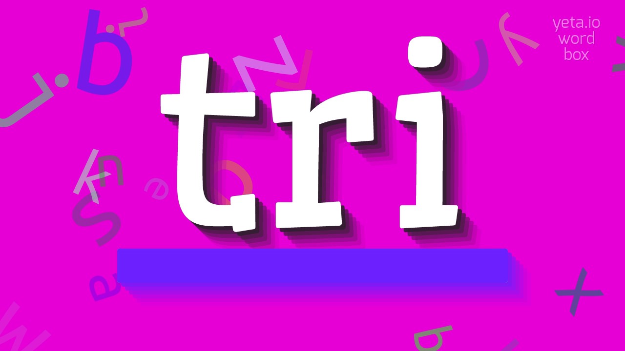 How to say "tri"! (High Quality Voices) - YouTube