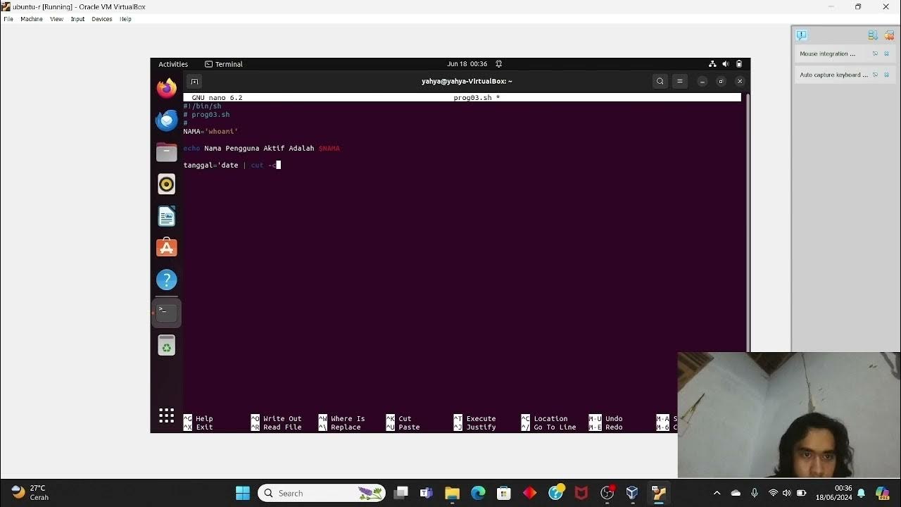 Sistem Operasi Linux Ubuntu Pemrograman Bash Shell - YouTube