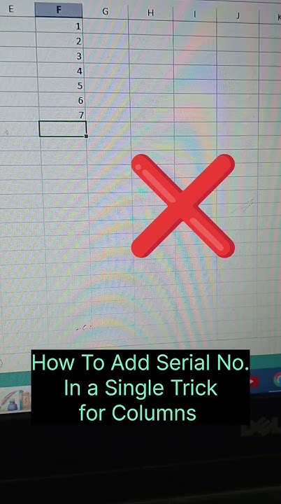 How To Add Serial Number In A Single Click Yt Exceltech Youtube