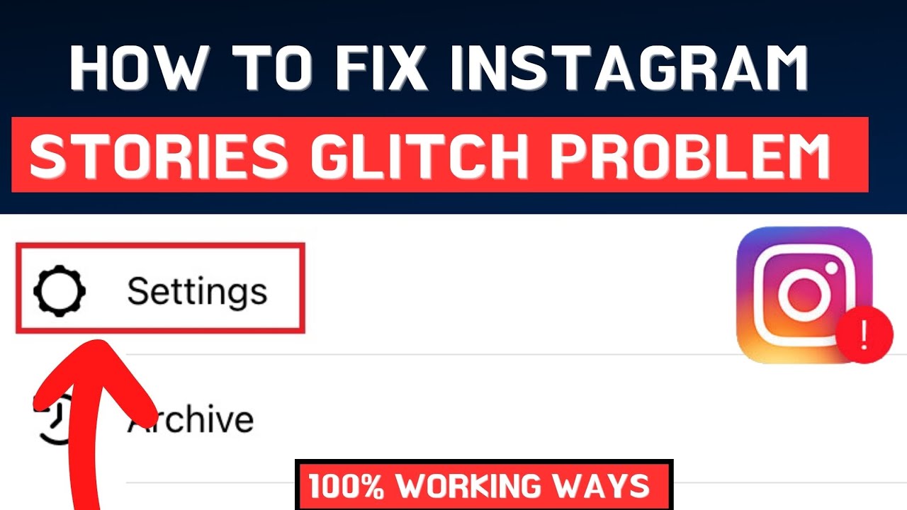How To FIX Instagram STORIES GLITCH Problem // Instagram Glitch Problem ...