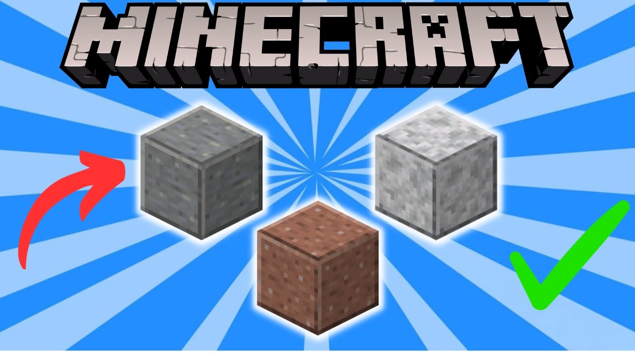 Hoe maak je polished Andesite, Diorite en Granite in Minecraft - YouTube