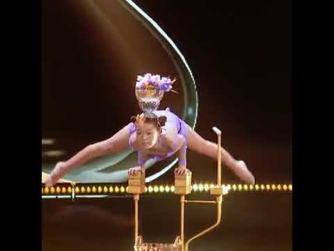 Girl ginastic great performance