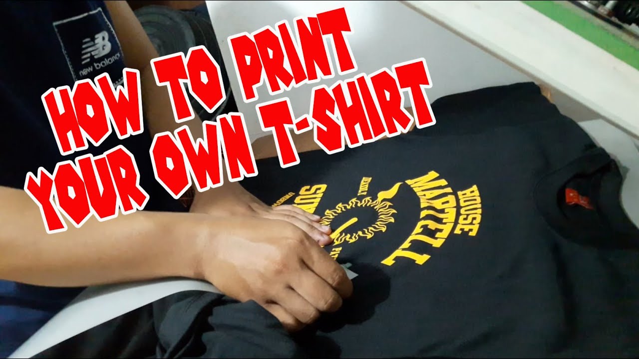 How to Print your own t-shirts //Digital Printing //Vinyl Print - YouTube