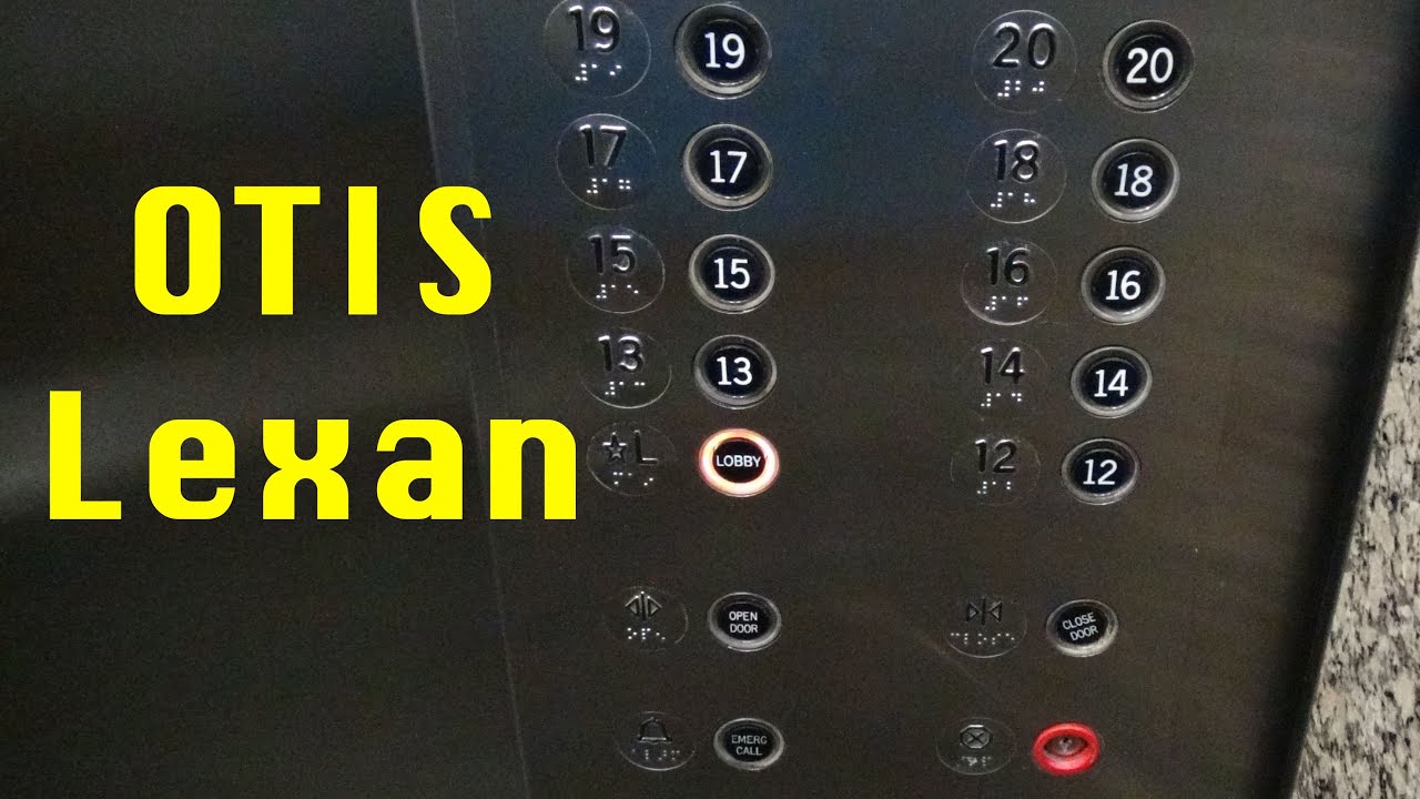 Otis Lexan elevators at 24 greenway Houston TX - YouTube