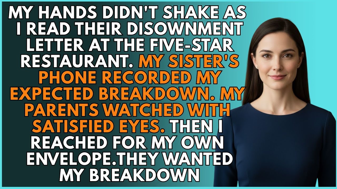 My Parents Handed Me Disownment Papers At Dinner — Then I Slid My $7M ...