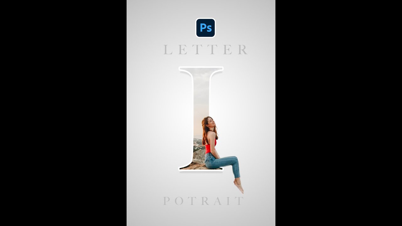 Letter (I) Portrait Design Tutorial in Photoshop | Tutorial for ...