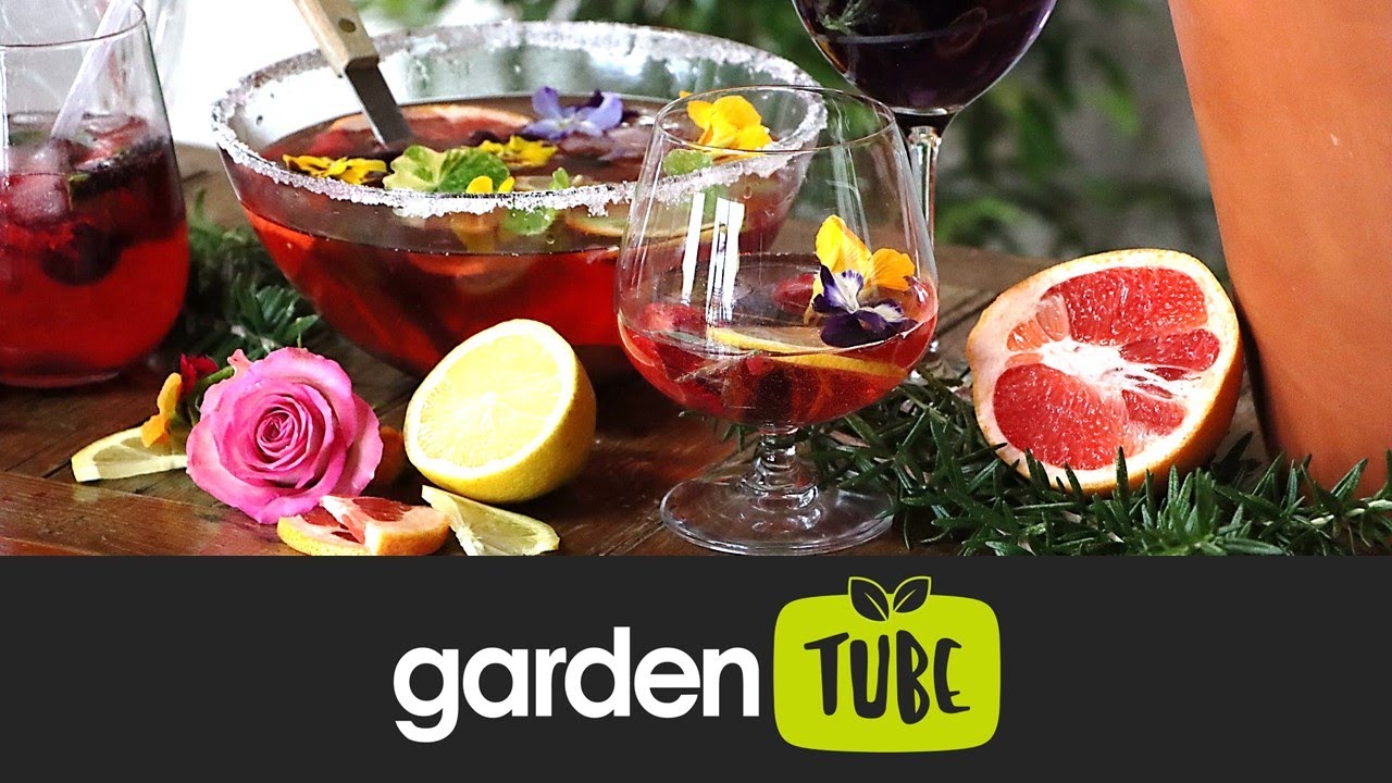 Make your own non-alcoholic spring punch - YouTube