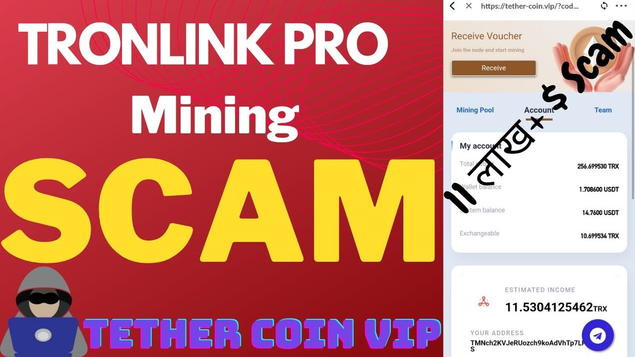 TronLink Pro Mining Scam | Tether Coin Vip Scam | How To Safe Tronlink Wallet - YouTube