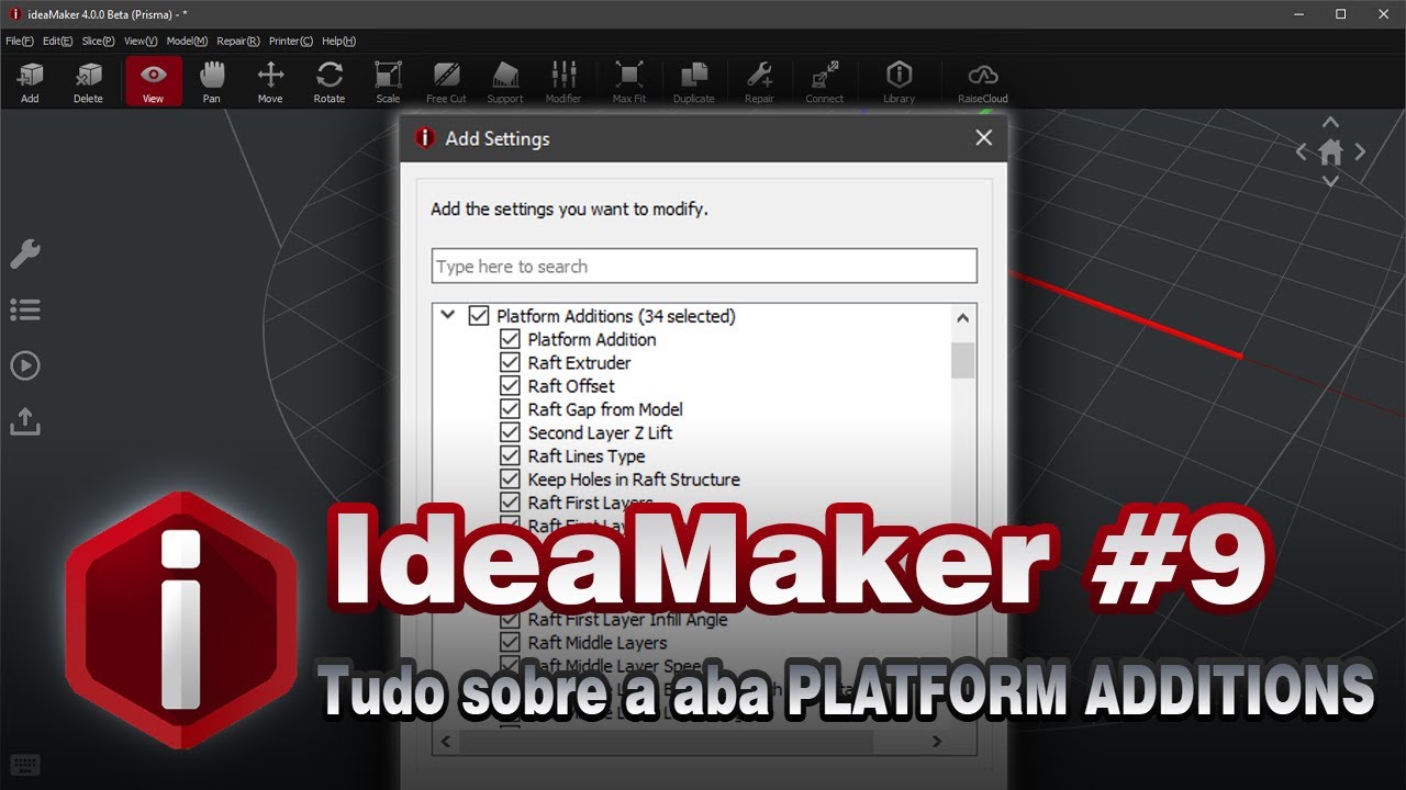IdeaMaker #9 - Tudo sobre a aba PLATFORM ADDITIONS - YouTube