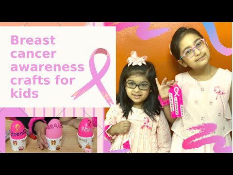 Breast Cancer Awareness DIY Crafts For Kids | Part 2 - YouTube