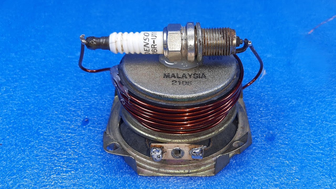 How to Make 220v Free Energy Generator with Spark Plug - YouTube