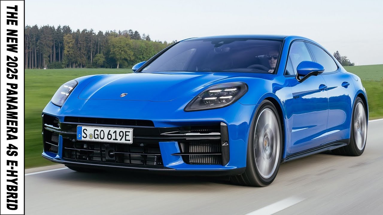536-HP Porsche Panamera 4S E-Hybrid 2025 in Lugano Blue - YouTube
