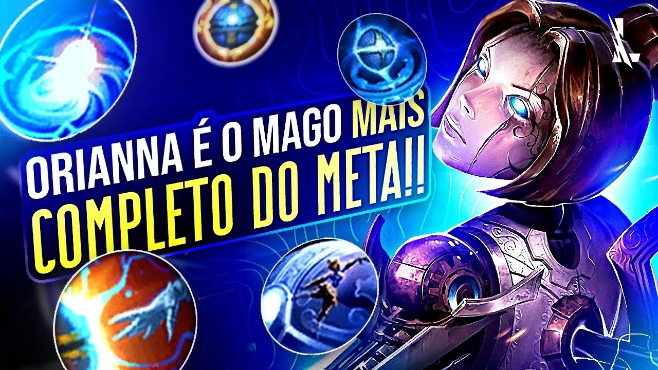 ORIANNA GAMEPLAY | O MAGO MAIS COMPLETO DO JOGO + CONHECI O SMITE DO ...