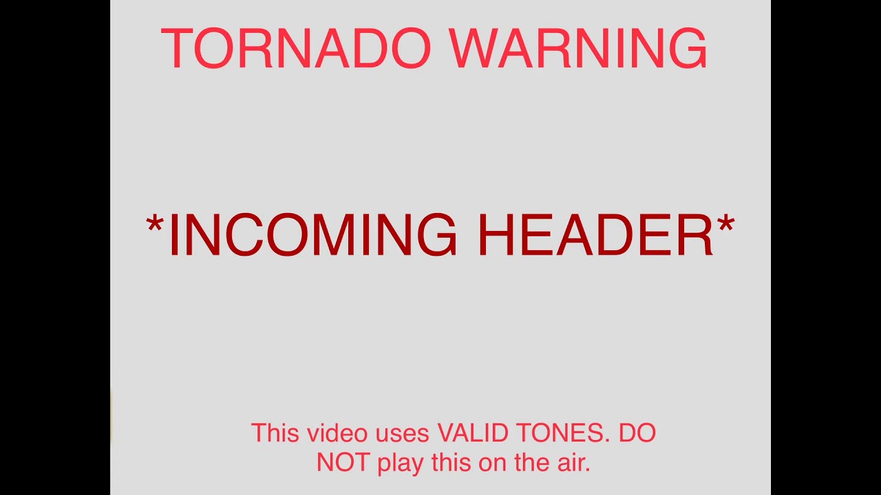 Tornado Warning *VALID TONES* - YouTube