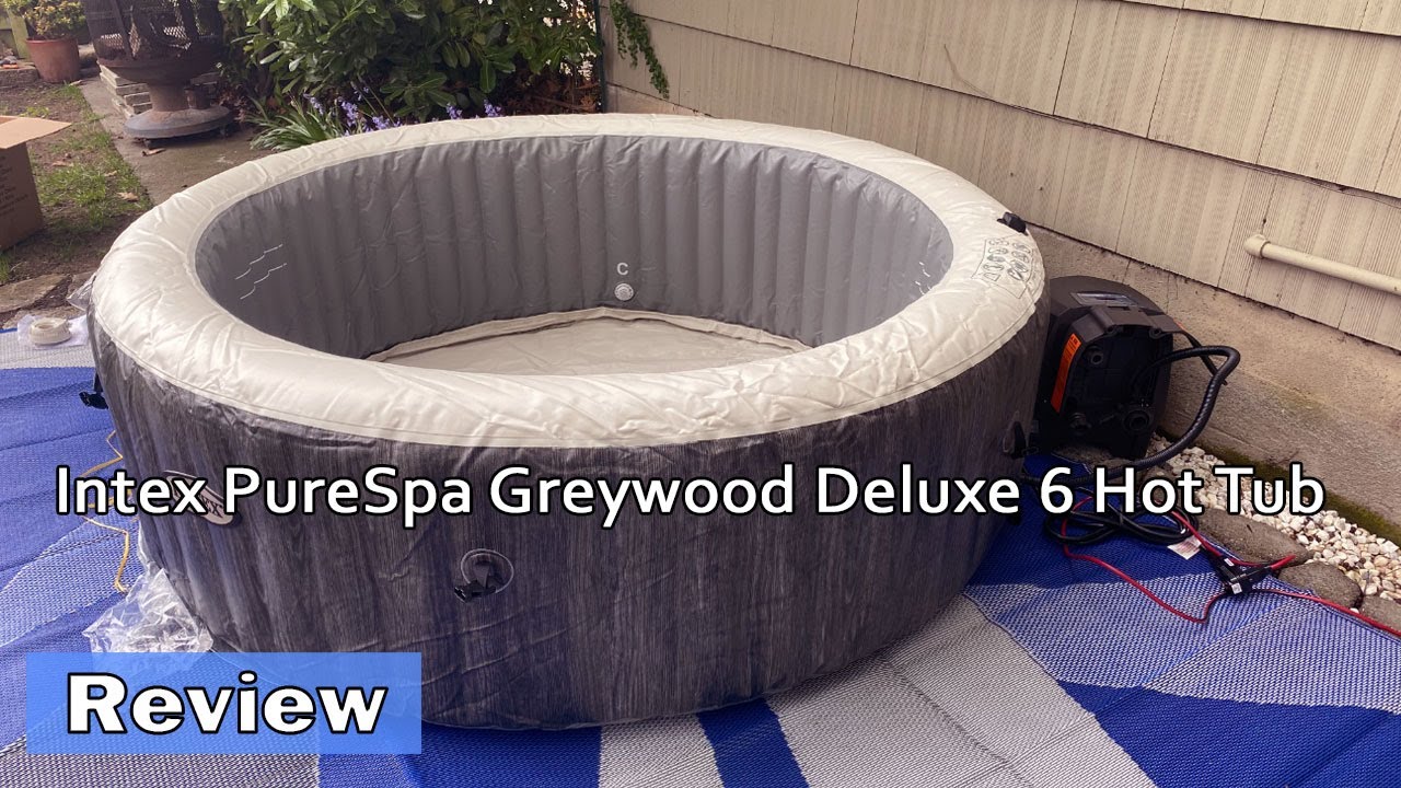 Intex PureSpa Greywood Deluxe 6 Hot Tub Review - Is it worth it? - YouTube