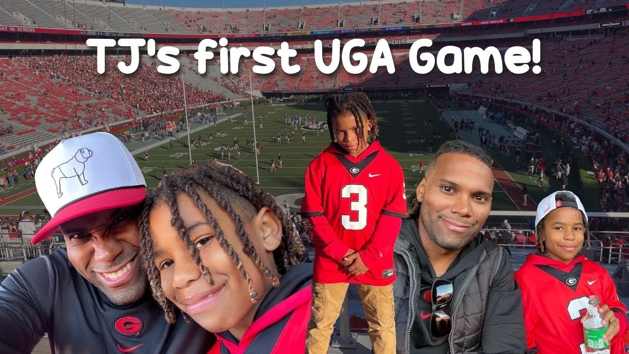 Timmy's first touchdown and UGA football game | Father Son Vlog | UOC ...