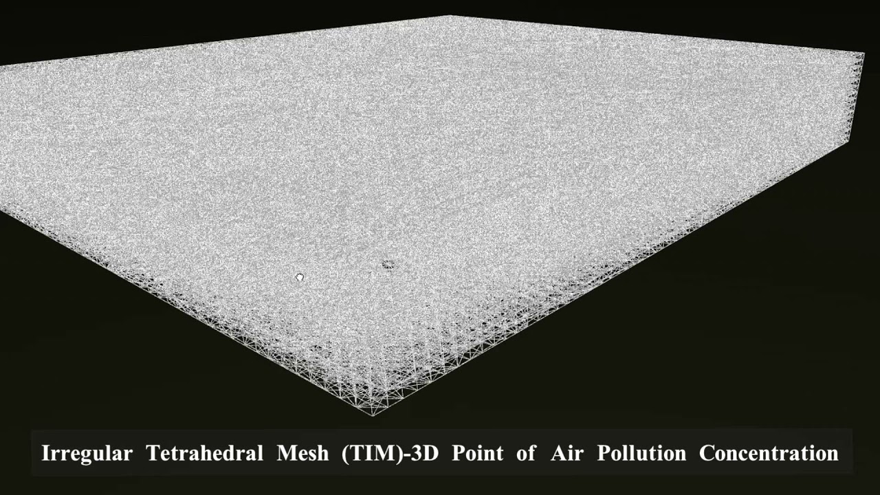 Irregular Tetrahedral Mesh (TIM) -3D point of Air Pollution ...