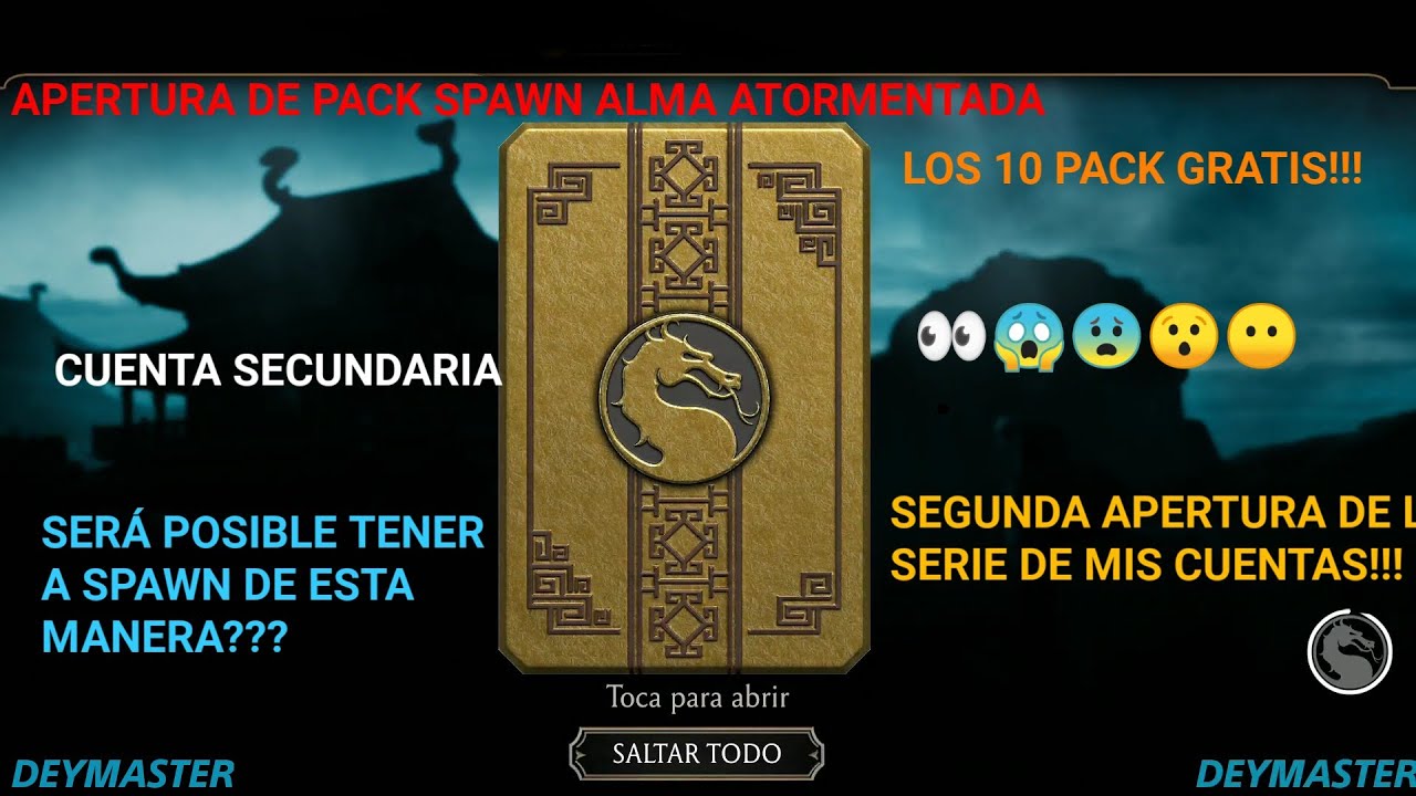 PACK OPENING DE SPAWN ALMA ATORMENTADA, ¡GRATIS! CUENTA SECUNDARIA ...