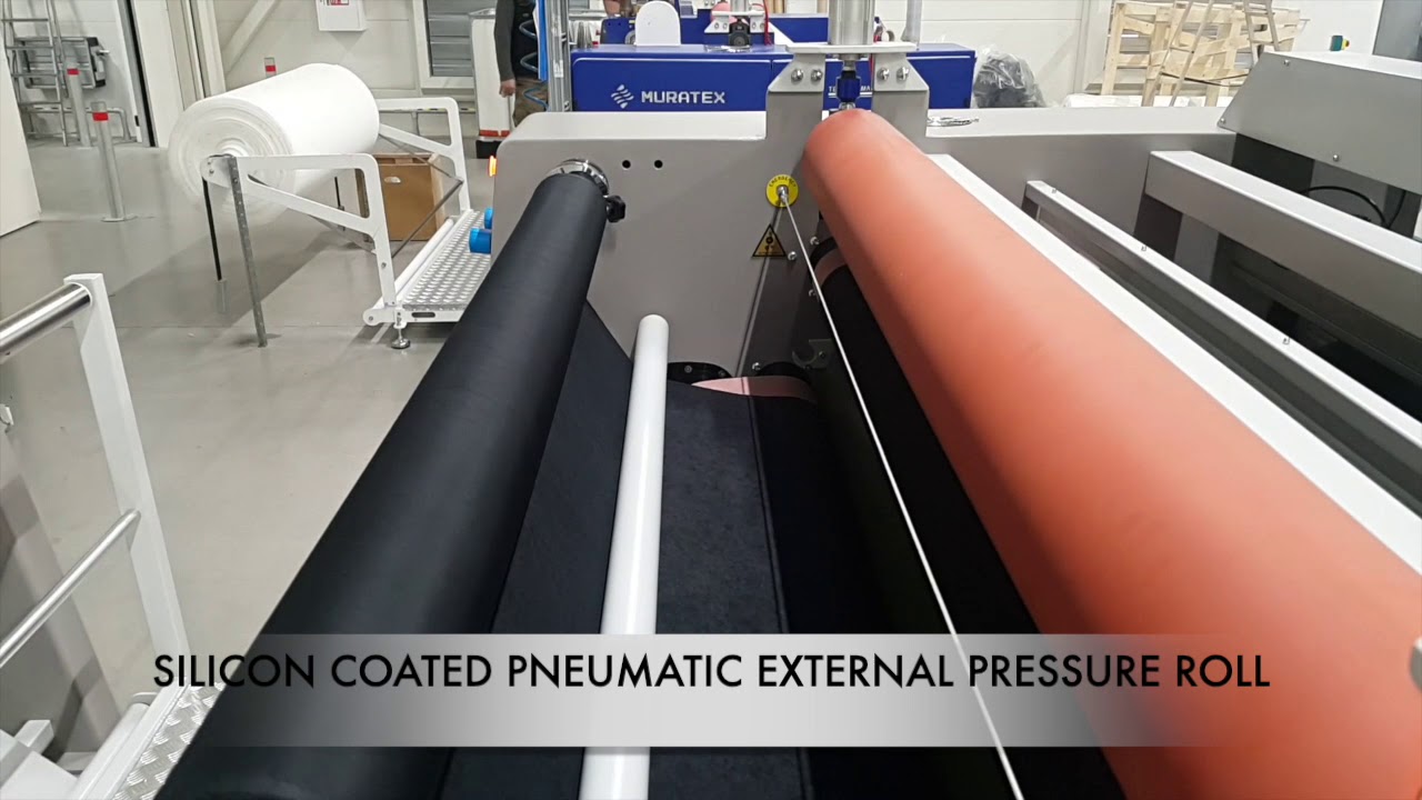 BONDING MACHINE WITH SLITTING UNIT - YouTube