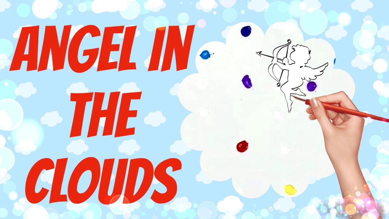 [ART FOR BEGINNERS]- Angel in the clouds /easy acrylic painting. - YouTube