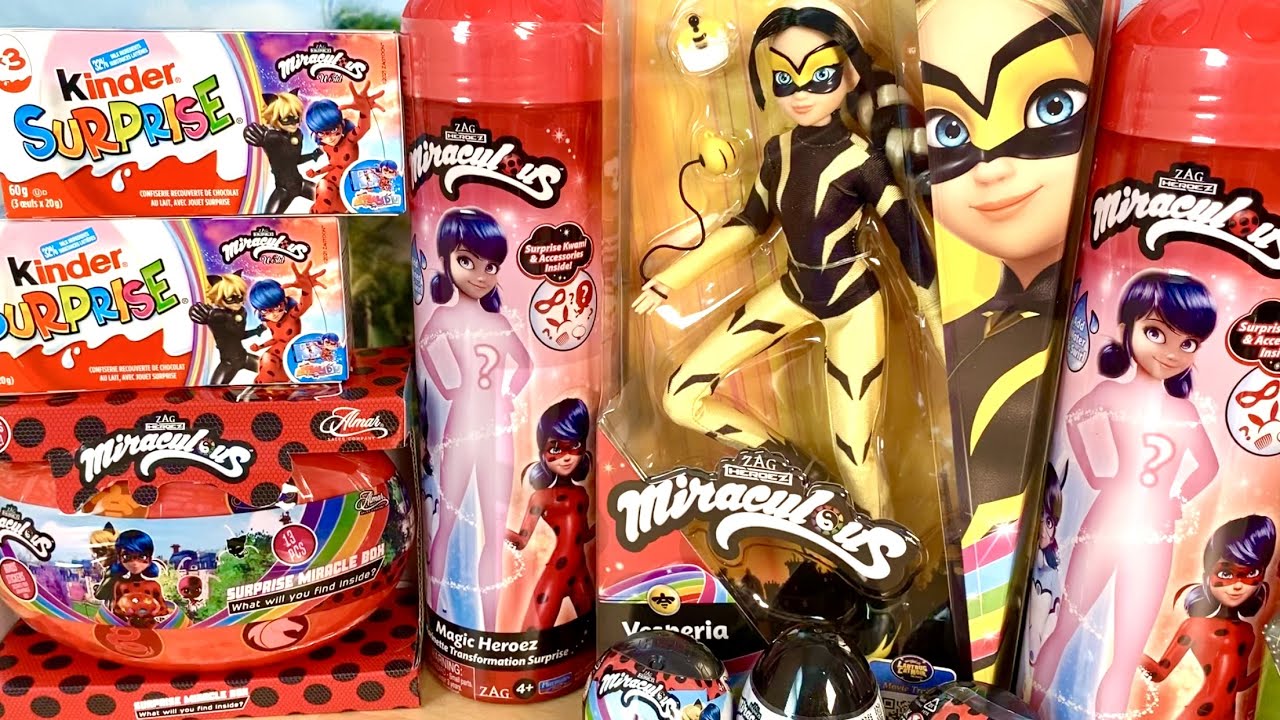 Unboxing Miraculous Ladybug Kinder egg Blind Bags! HUGE Unboxing NO ...