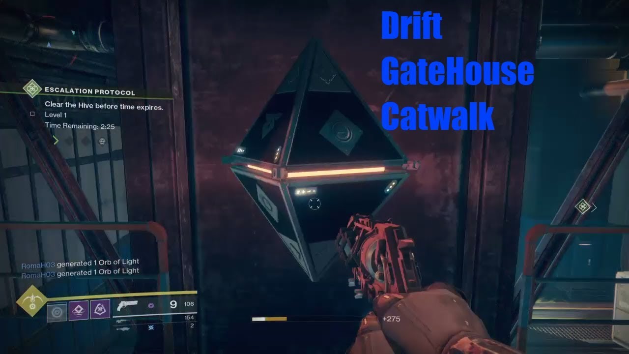 Destiny 2 - Where To Find: Drift Gatehouse Catwalk - YouTube