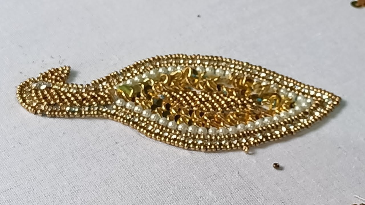 Aari work peacock designs|| How to aari work peacock designs Tamil ...