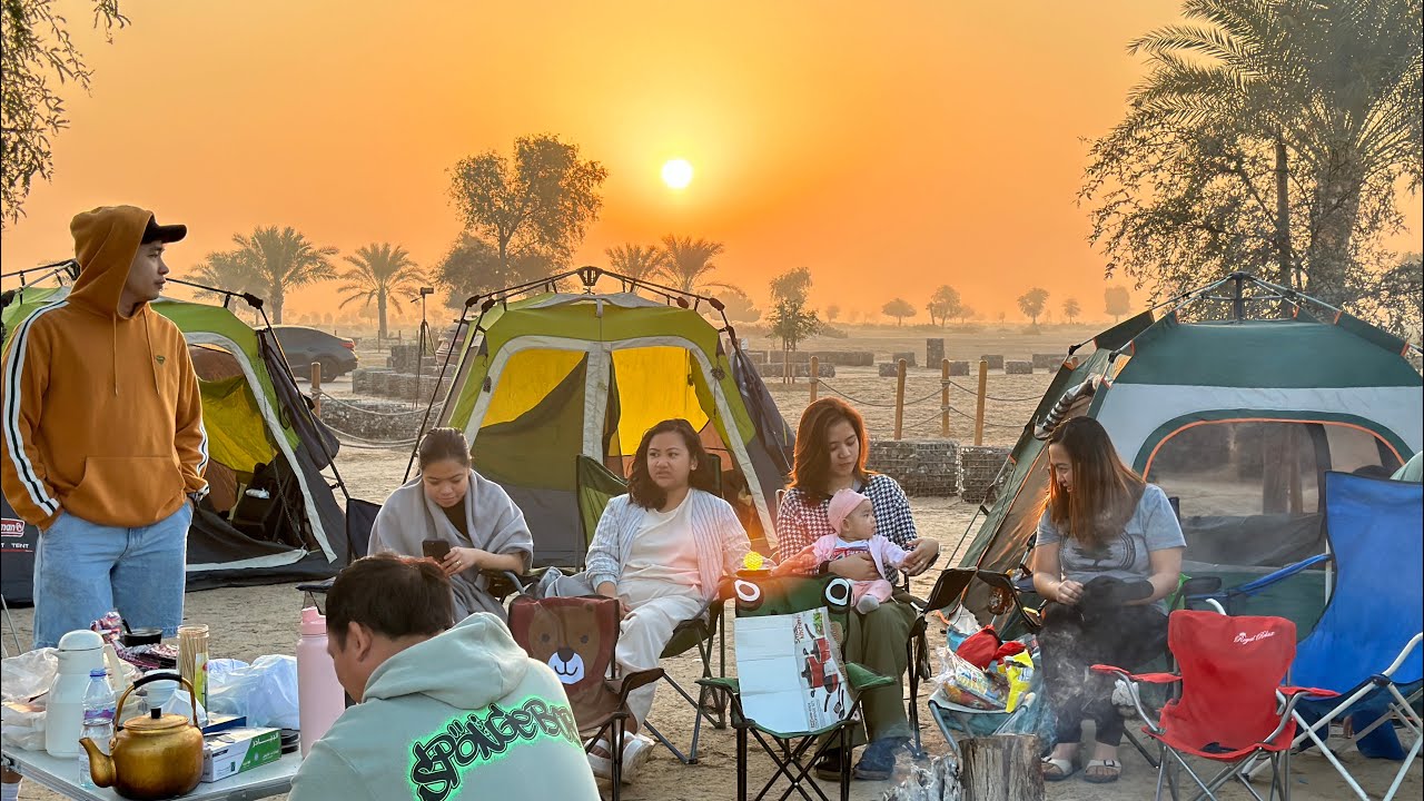 Camping in Al Wathba CFC UAE Abu Dhabi - YouTube