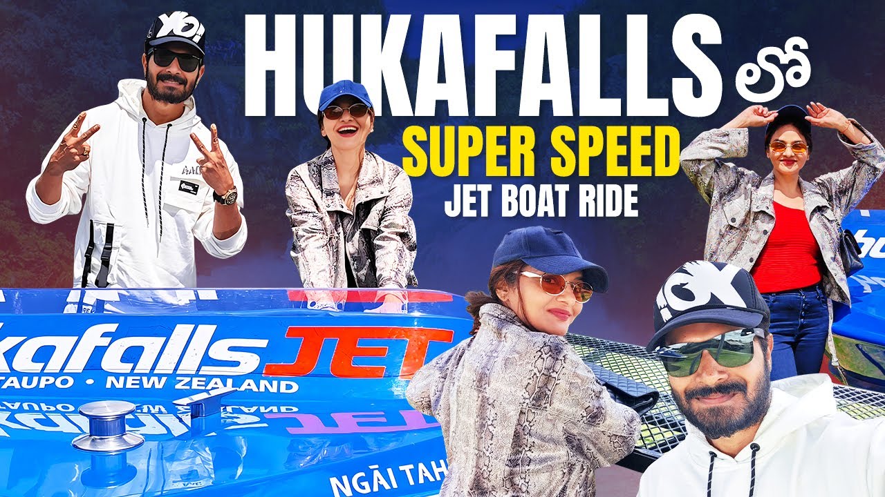 Huka Falls లో SUPER SPEED JET BOAT Ride | Madhubala | New Zealand ...