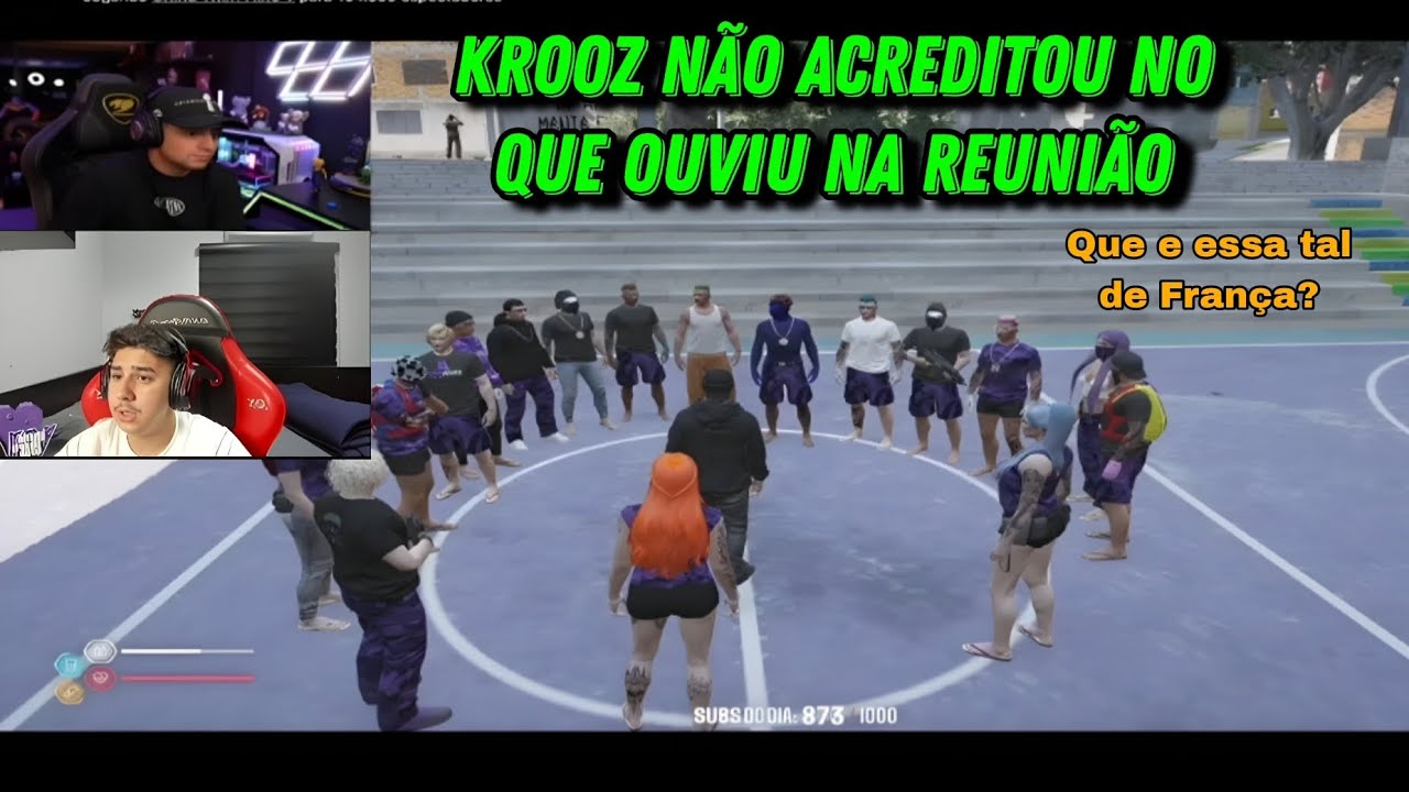 Reação do KROOZ depois que falaram isso DELE do GALEGIN e da FRANÇA ...