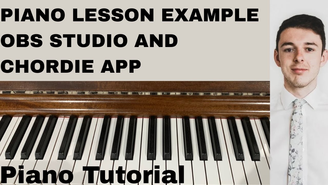 Piano lesson example with OBS Studio, Chordie App for Mac, and Droid ...