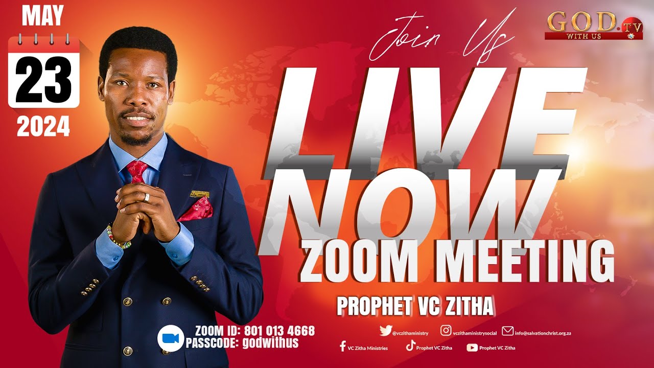 YOU ARE WATCHING LIVE SUNDAY SERVICE WITH PROPHET VC ZITHA | 19 MAY ...