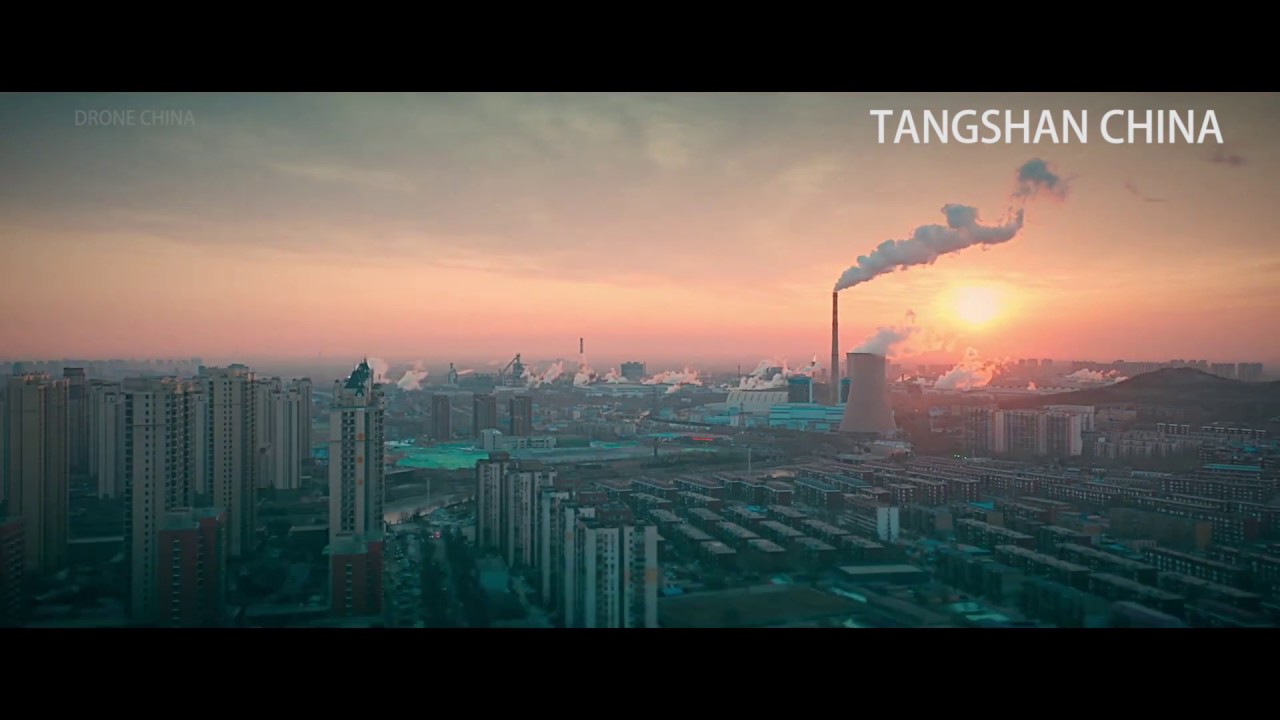 China Tangshan Aerial Video, Tangshan Night Aerial, Aerial China - YouTube