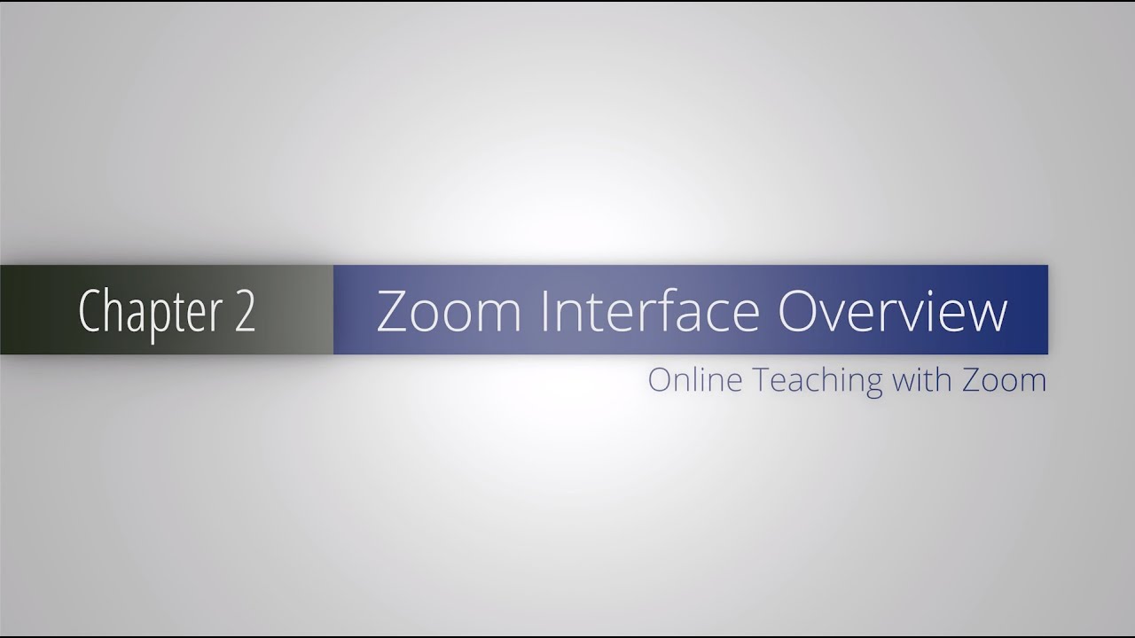 Zoom Interface Overview - YouTube