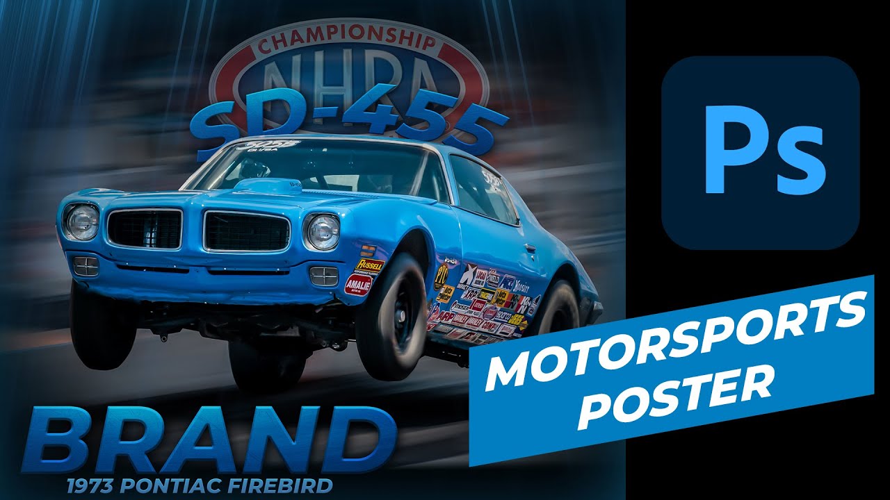 Racing Poster Hero Card Photoshop - YouTube