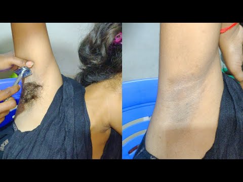 Unwanted hairy armpit shaving school girls।