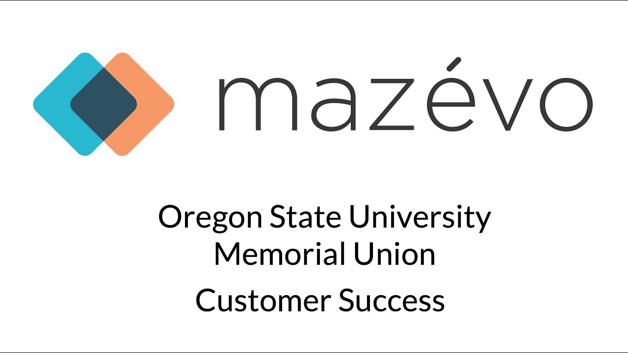 Oregon State University, Memorial Union: Mazévo Success Story - YouTube