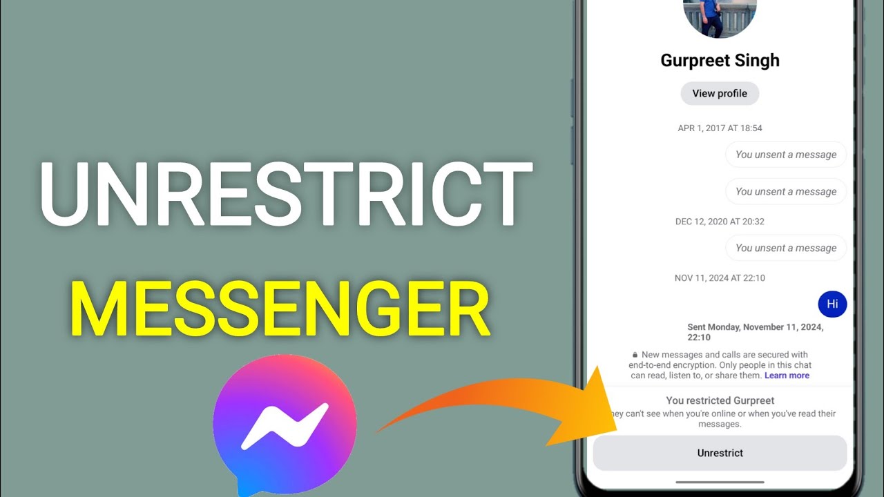 How To Unrestrict Someone On Messenger? - YouTube
