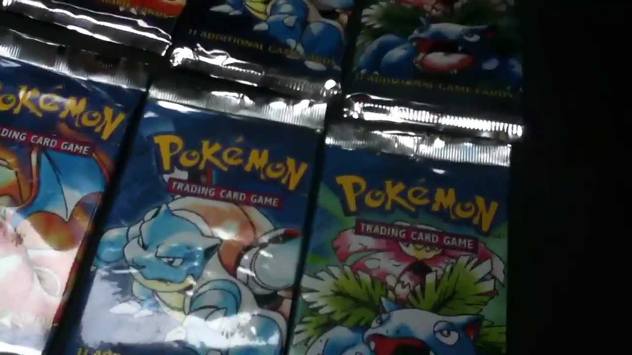 Pokemon base set packs (UK) 1999-2000 - YouTube