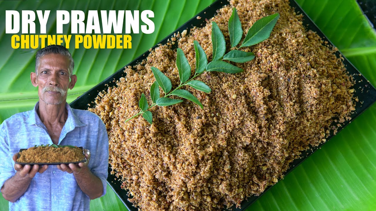 Dry Prawns Chutney Powder - Chemmeen Chammanthi Podi - YouTube