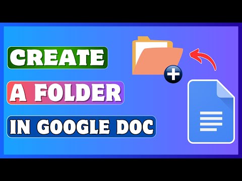How To Create A Folder In Google Docs | Make New Folder In Google Docs