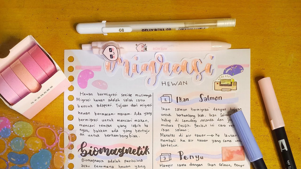 Membuat Catatan | Take Notes #lettering #handlettering #notes #catatan ...