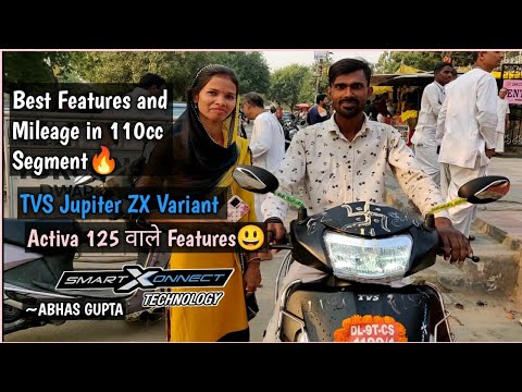 TVS Jupiter ZX 110cc | Features | Mileage | On Road price| ABHAS GUPTA #jupiter #review # ...