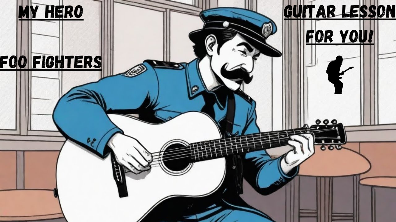 Guitar Lesson - Foo Fighters : My Hero - CGCFAD Guitar - YouTube