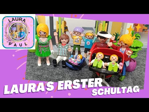 Playmobil Erster Schultag Laura und Paul Folge 1 \