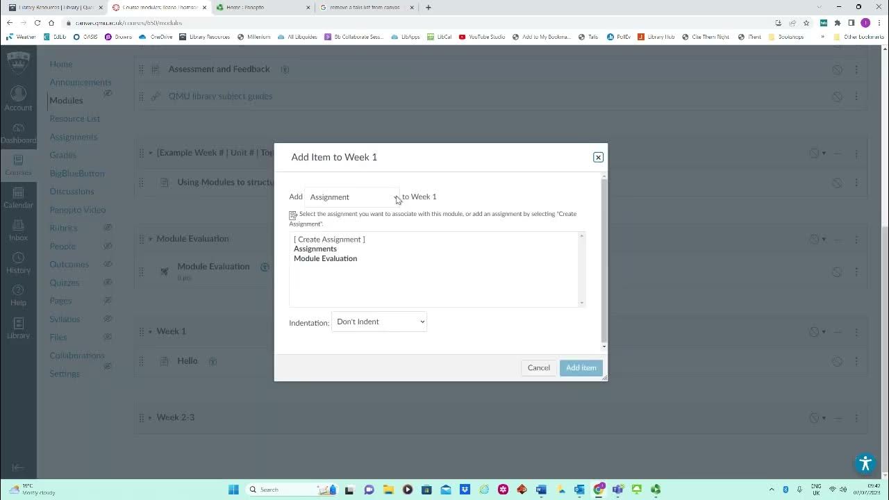 Adding Talis lists and sections to Canvas - YouTube