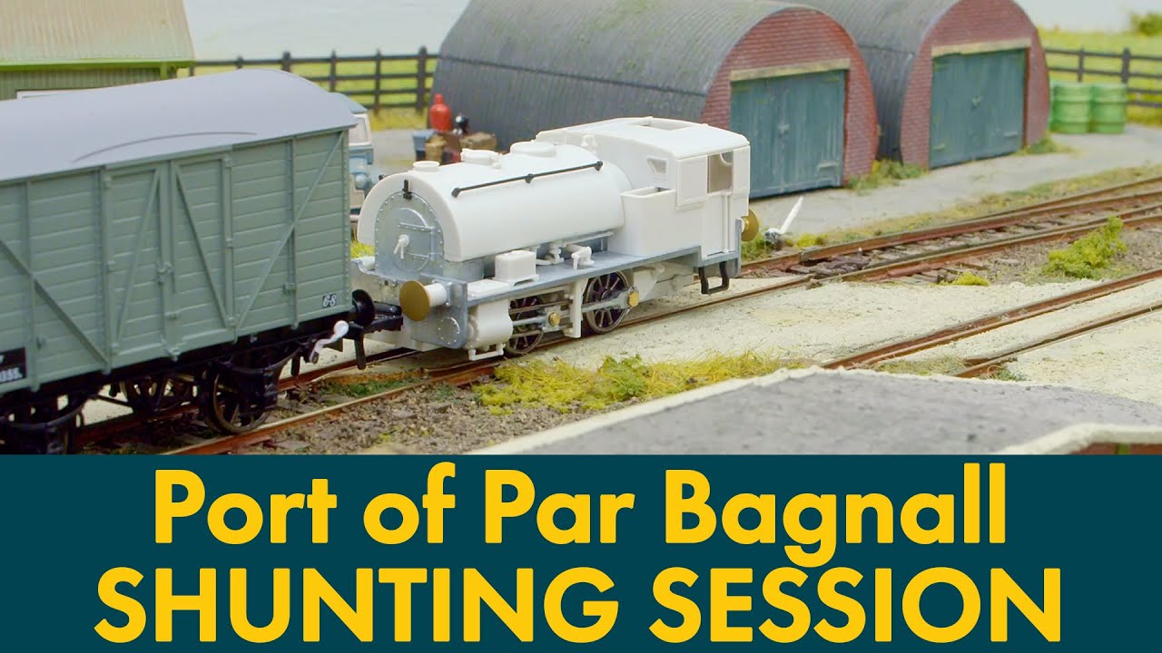 Shunting Session - Port of Par Bagnall 0-4-0ST - YouTube