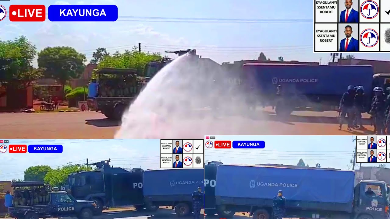 Breaking: Police and UPDF fires Live bullets and tear Gas cannons ...