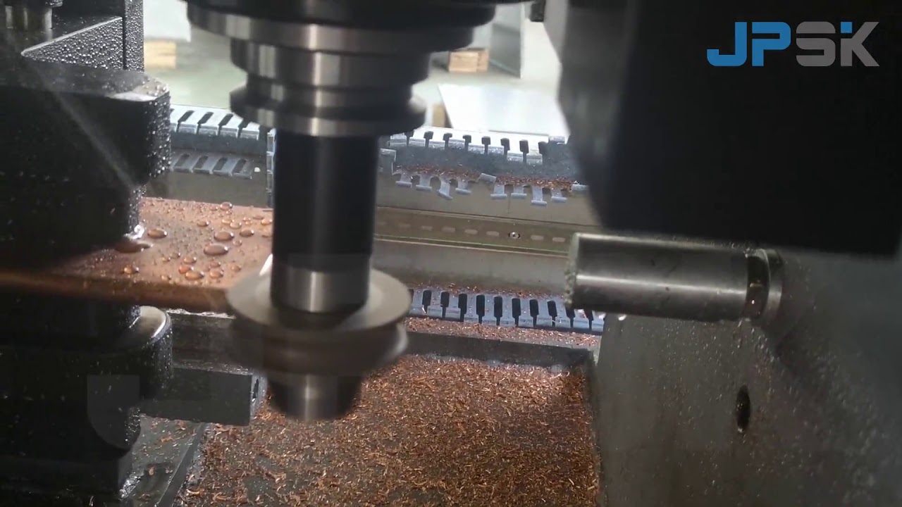 CNC busbar chamfering machine - YouTube