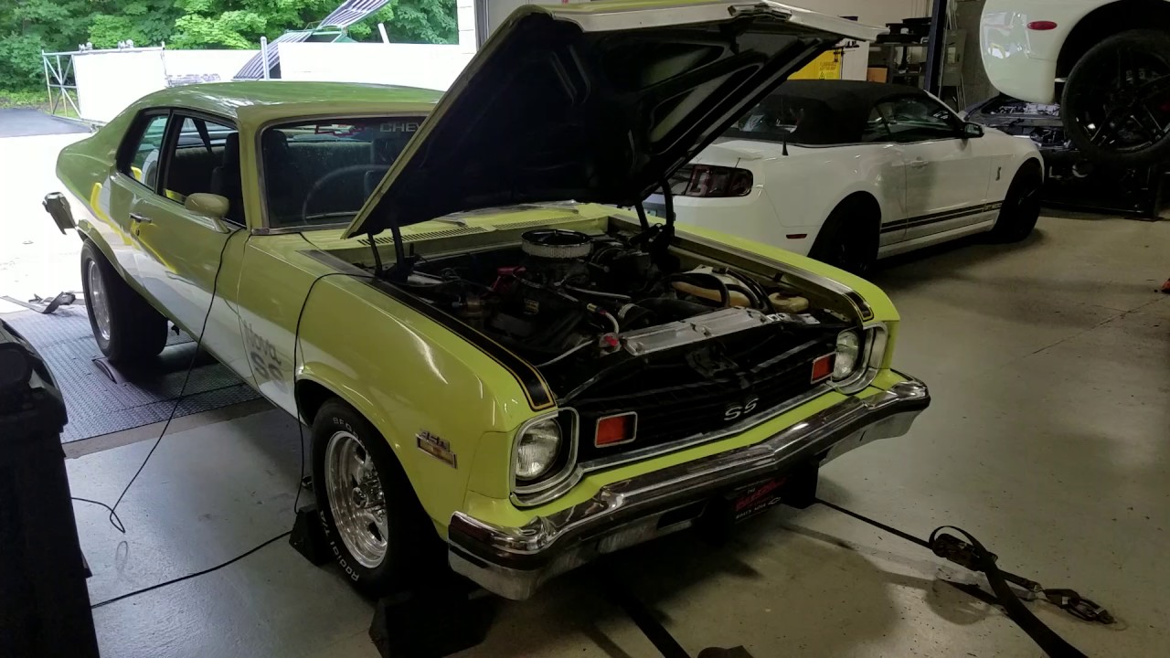 Small Block Weiand Supercharged Chevy Nova Dynojet Pull - YouTube